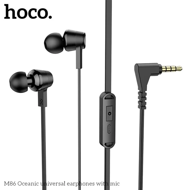 BG9T Mobile Phone L Shaped Noise Reduction M86 3.5mm Earbuds With ...