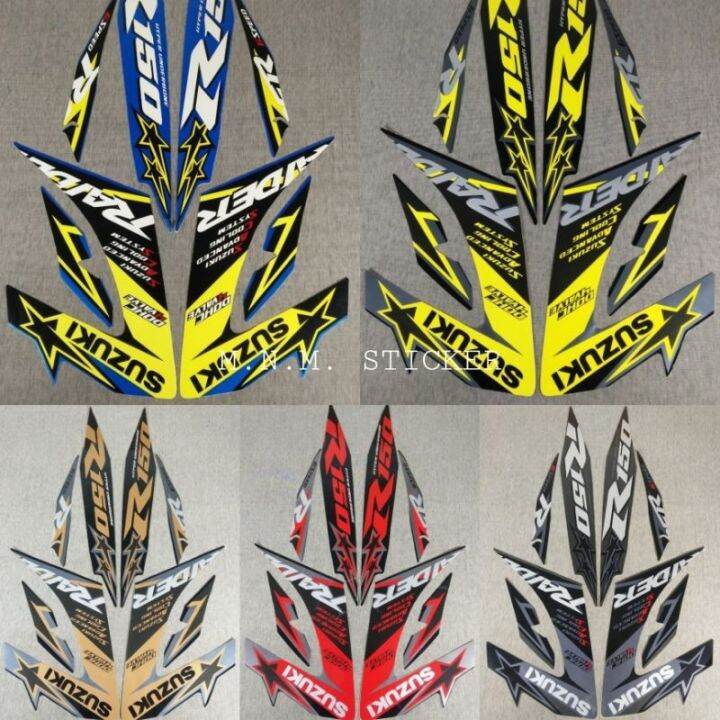Motorcycle decoration sticker A. Raider 150 Reborn Decals/Sticker Star ...