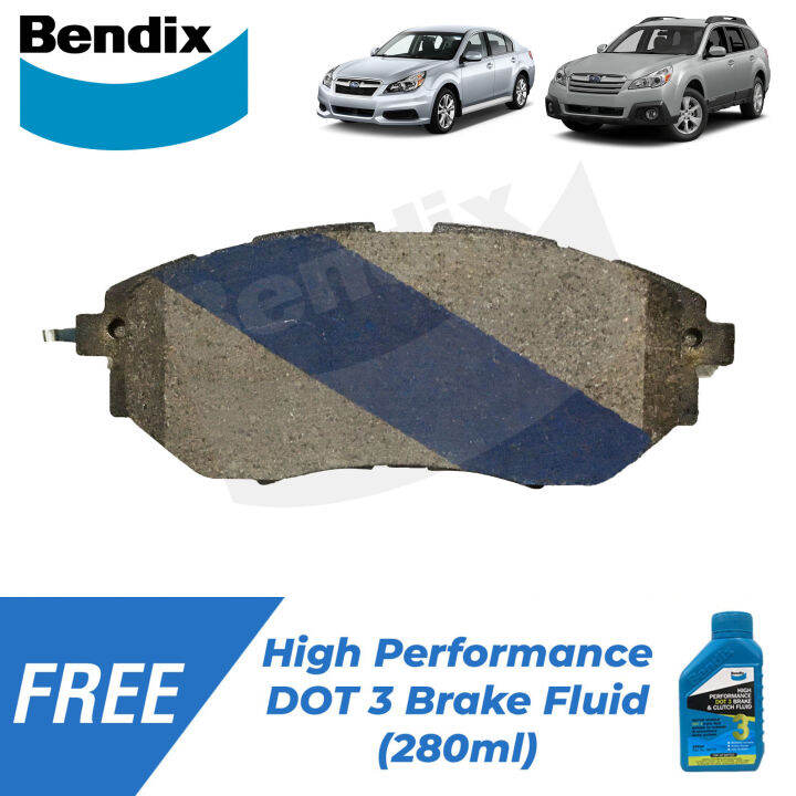 Bendix Brake Pads GCT DB1722 Front Set for Subaru Forester, Outback, Tribeca and Legacy 2013 ...