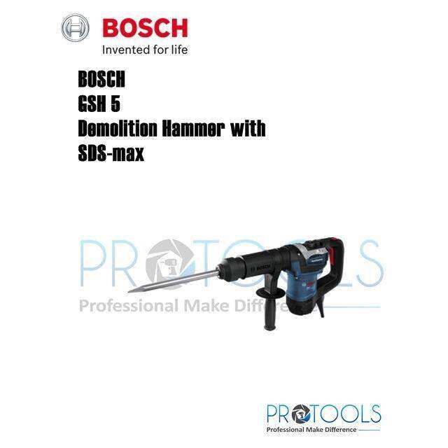 BOSCH GSH5 (MAX) / GSH 5 MAX PROFESSIONAL DEMOLITION HAMMER HEAVY DUTY ...