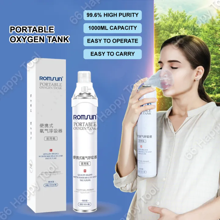 Portable Oxygen Tank With Face Mask Buy 6 Free 1 1000ml Oxygen Inhaler ...