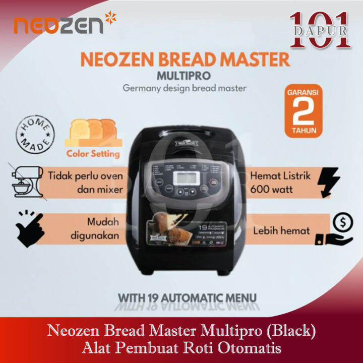 Neozen Bread Master / Pembuat Roti Otomatis Multipro Black | Lazada Indonesia