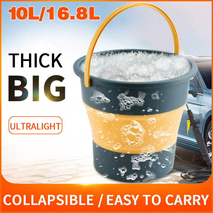 Convenient travel style folding bucket 5L/10L/17 collapsible basin ...