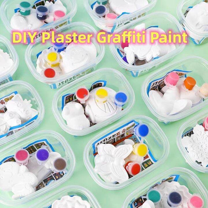 DLMA Plaster Painting Set With Box , DIY Plaster Graffiti Paint and ...