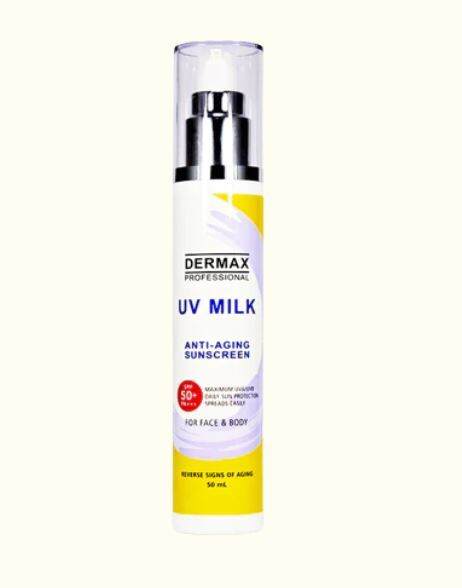 DERMAX Professional UV Milk Anti-Aging Sunscreen SPF 50+ PA+++ 50ml ...