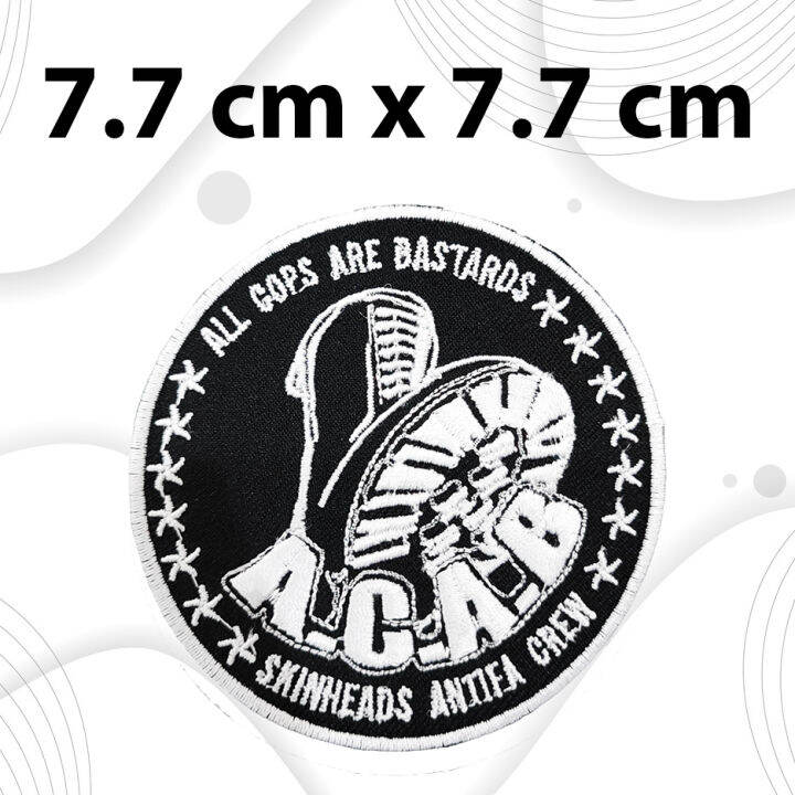 Skinhead ACAB Patches Embroidery | Lazada