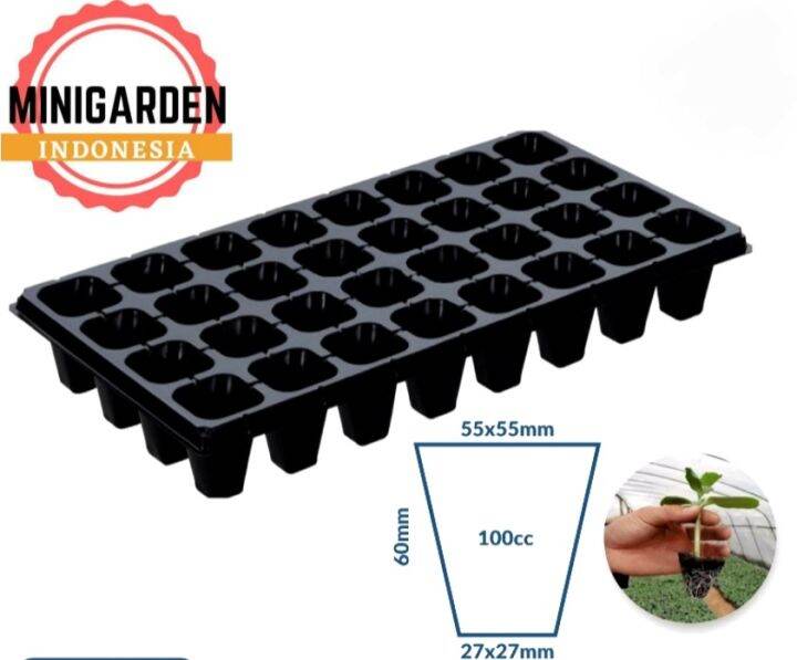 TRAY SEMAI POT TRAY 50 LUBANG Traypot Bibit Biji Nampan Benih Seedling ...