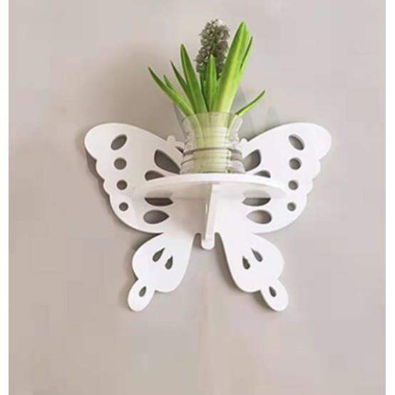 【New】 Rainbow store Tebru Butterfly Shape Storage Rack Wall Shelf Rural ...
