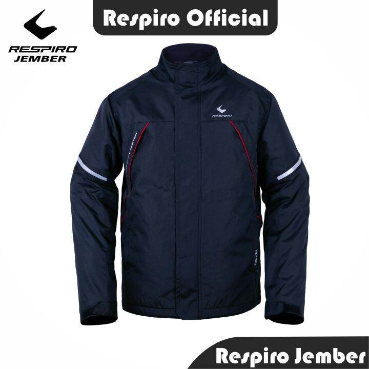 JAKET MOTOR PRIA TAHAN ANGIN RESPIRO THETA BLACK | Lazada Indonesia