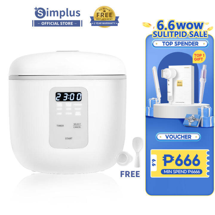Simplus Digital Electric Rice Cooker 2L Large Capacity with 24hrs ...