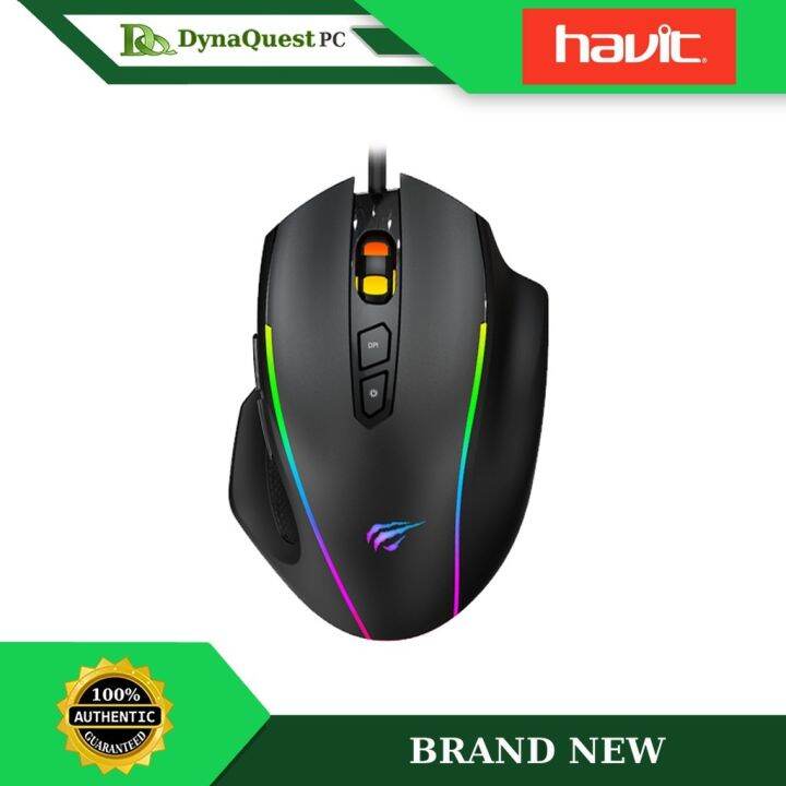 Havit HV-MS1011 RGB Backlit Programmable Gaming Mouse | Lazada PH