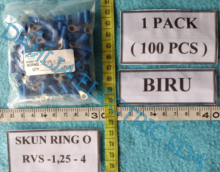 SKUN KABEL RING O RVS 1,25 - 4 BIRU PER PACK ( 100 PCS ) | Lazada Indonesia