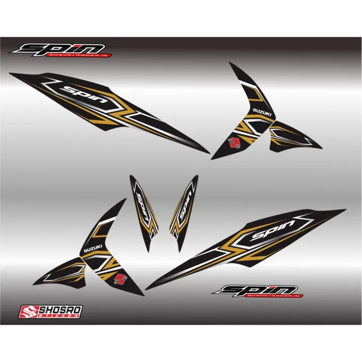STIKER VARIASI (COD/STIKER/STRIPING/VARIASI MOTOR MATIC SUZUKI SPIN ...