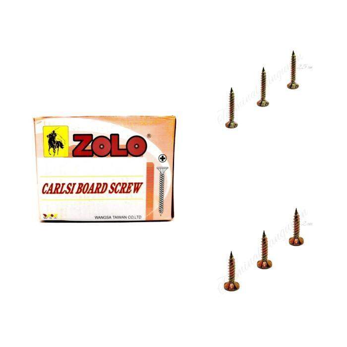 SKRUP GRC 6 X 1 INCH ZOLO SEKRUP KUNING CARLSI BOARD SCREW - GUDANG ...