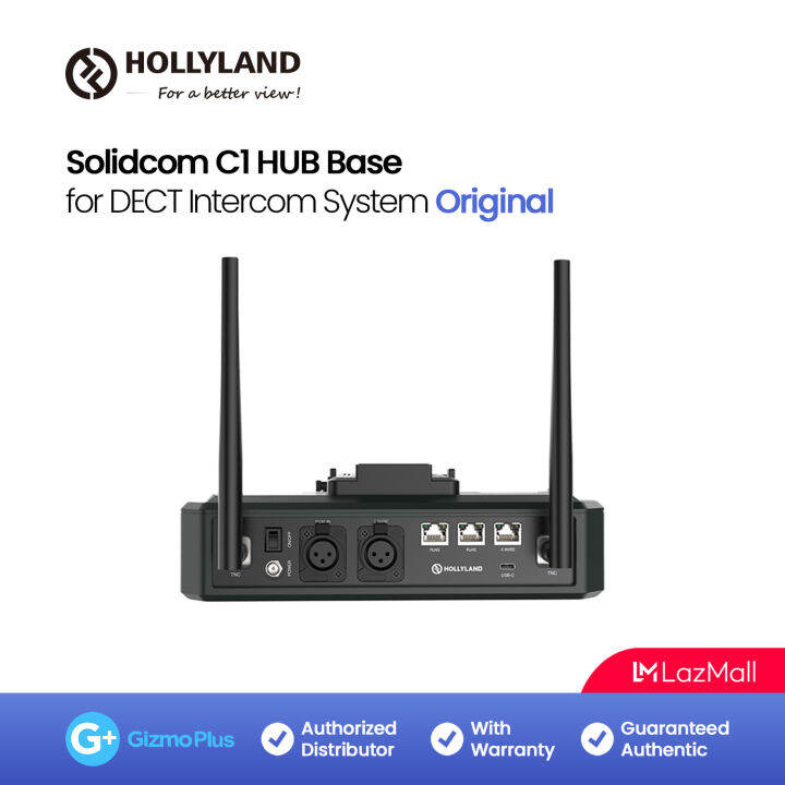 Hollyland Solidcom C1 HUB Base for DECT Intercom System (1.9 GHz ...