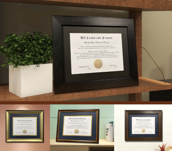 Document Frame #2 8643-152AG Maroon Frame Double Matboard (Letter/A4 ...