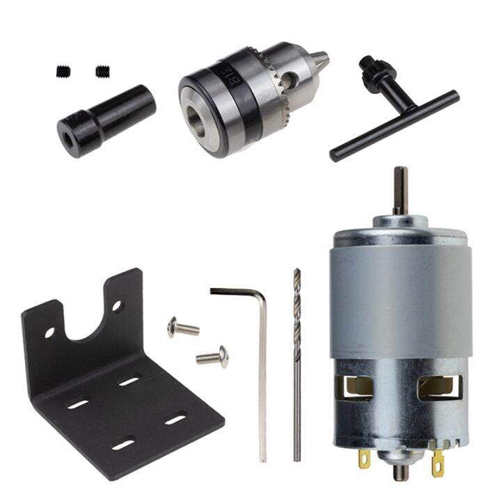 775 Motor 10000rpm Dc 12v Lathe 775 Motor With Mini Hand Drill Chuck 