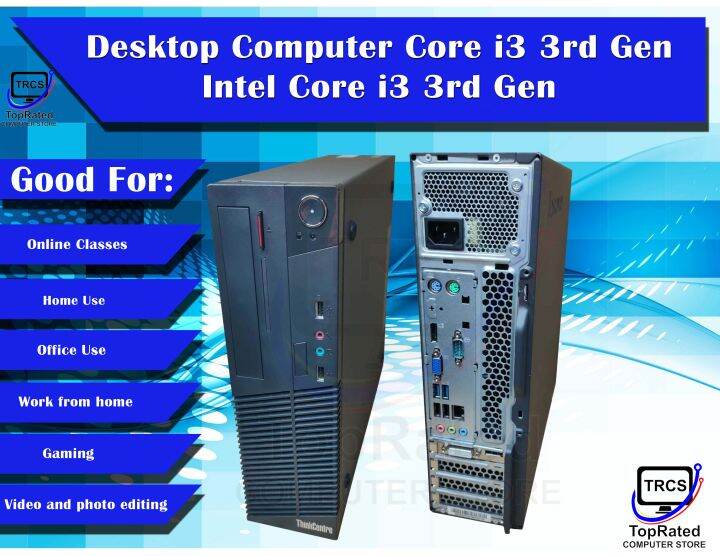 Desktop Computer Core i3 3rd Gen Lenovo ThinkCentre M72 4GB/8GB RAM ...