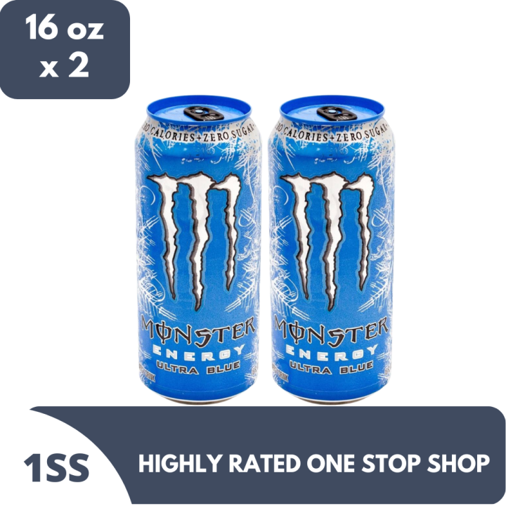 Monster Energy Drink Zero Sugar Ultra Blue 16 oz x 2 | Lazada PH