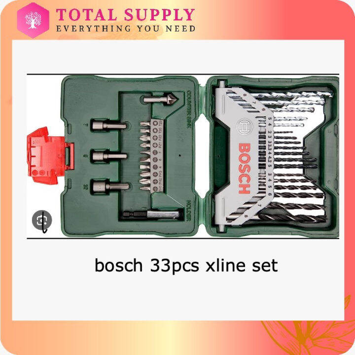 ORIGINAL BOSCH X-LINE 33 PCS Drill Bit And Screw Bit Set / BOSCH X LINE ...