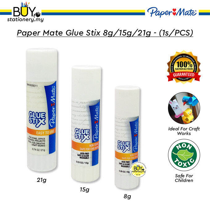 PaperMate Glue Stick 8g 15g 21g - (1s/PCS) Glue Stick Gam Craft DIY ...