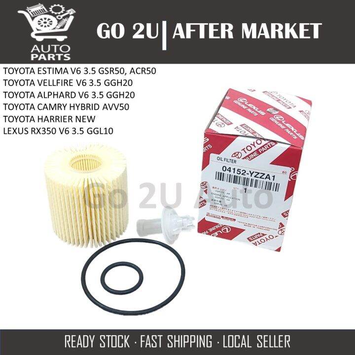 TOYOTA OIL FILTER -04152-YZZA1 TOYOTA ESTIMA V6 3.5 GSR50, ACR50 ...