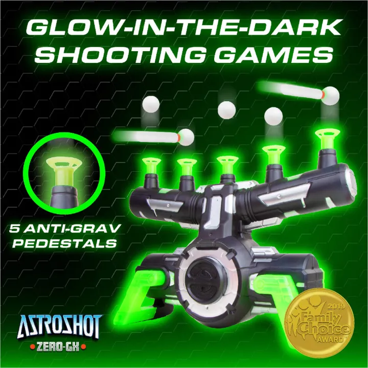 Target practice toys glow in the dark musical hover shot floating ...