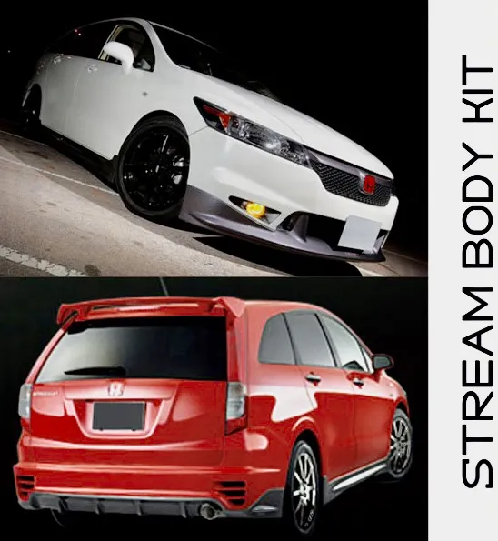 Honda stream 2008 2009 2010 2012 2013 2014 mugen bodykit body kit front ...