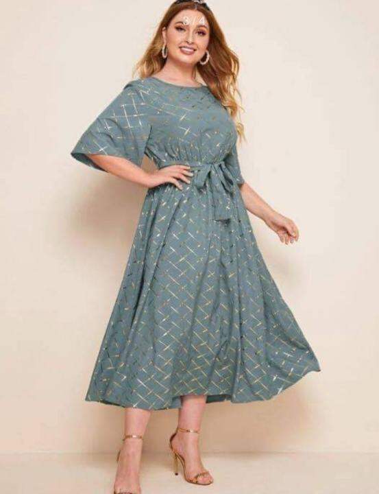 Plus Size Semi Formal Dress Occasion Dress Party Dress Lazada Ph