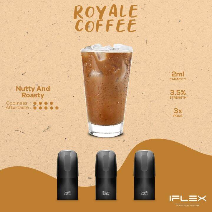 relx [ICE ROYALE COFFEE] IFlex Black Pod/Vape Pod/Flavor Pod/Disposable ...