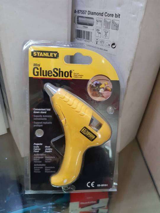 Stanley Mini Glue Shot ปืนยิงกาวขนาดเล็ก ปลั๊กหัวแบน ยี่ห้อ STANLEY ...