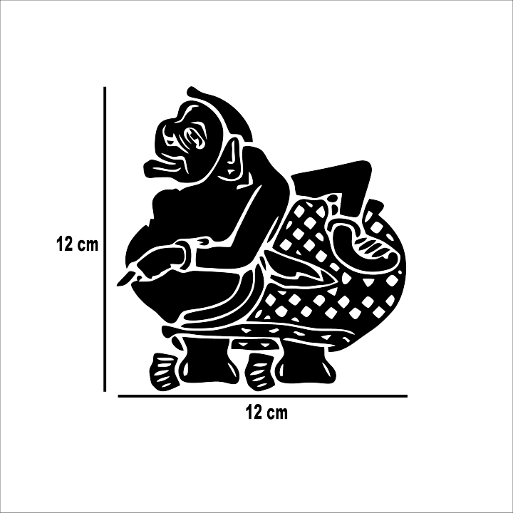 Sticker Cutting Wayang Semar 1 Warna Bahan Reflektif Nyala / sticker ...