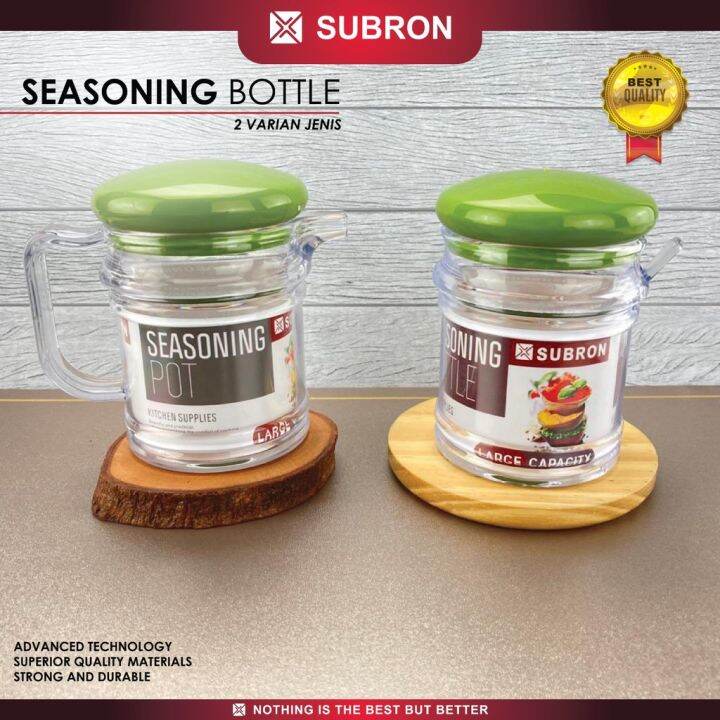 SUBRON Seasoning Bottle 180ml 200ml Botol Plastik Tempat Bumbu Gula ...