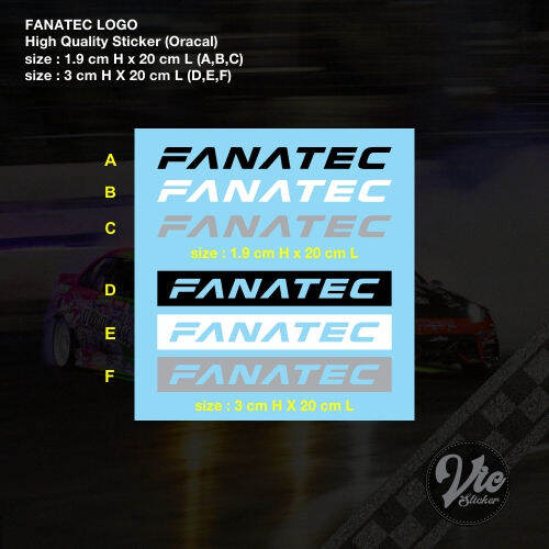 FANATEC Sticker / Decal (High Quality Sticker) | Lazada