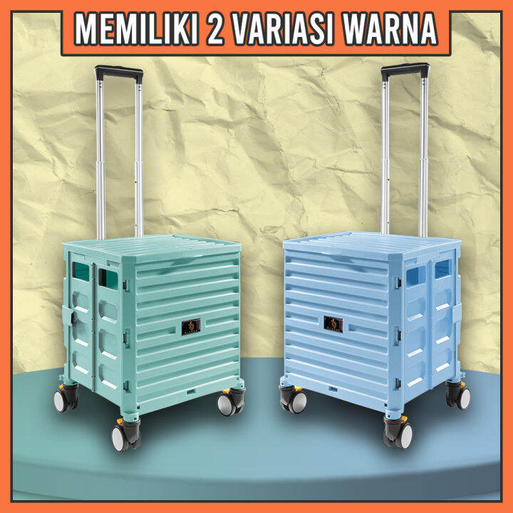 TERBARU!! Keranjang Koper Trolley Troli Lipat Keranjang Belanja Tangga ...