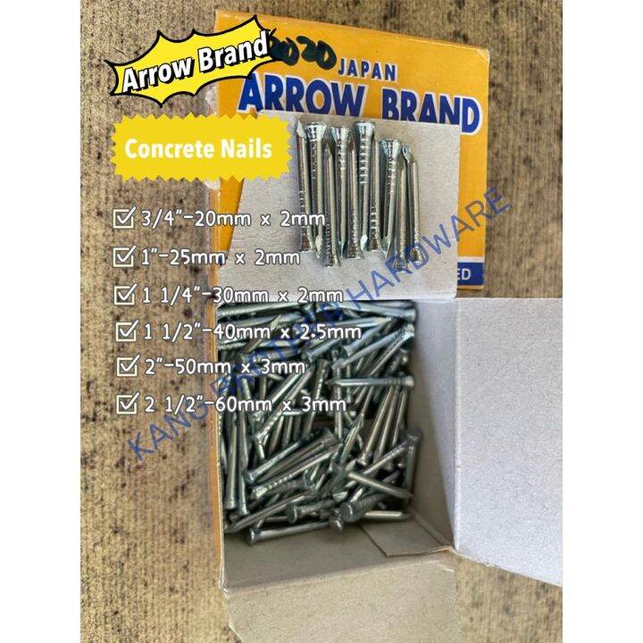 ARROW BRAND CONCRETE NAIL PAKU KONKRIT PAKU DINDING PAKU SIMEN 钢钉 20MM ...