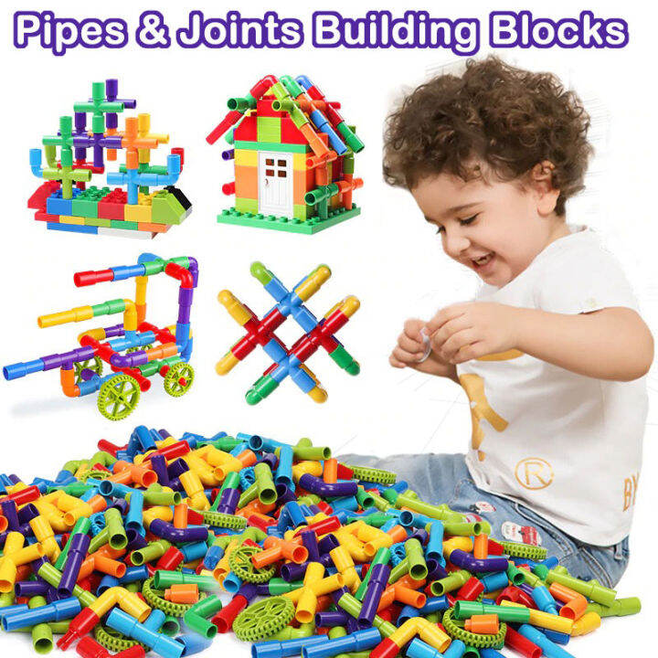 102pcs Pipes & Joints Building Blocks Tube Construction Sets ...
