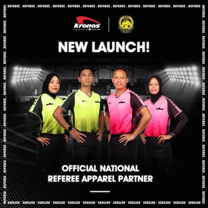 Baju Jersi Referee Kronos Original tahun 2023 (latest design) | Lazada