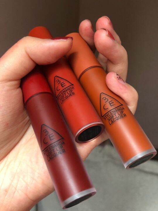 South Korea counters 3ce water labial glair matte velvet lip gloss ...