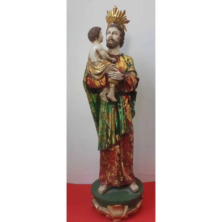 St. Joseph and Child Jesus Figure, Renaissance Collection, 21" H, Fiber ...