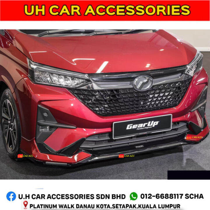 PERODUA ALZA 2022 2023 GEAR UP OEM PP FRONT / REAR SKIRT BODYKIT WITH ...