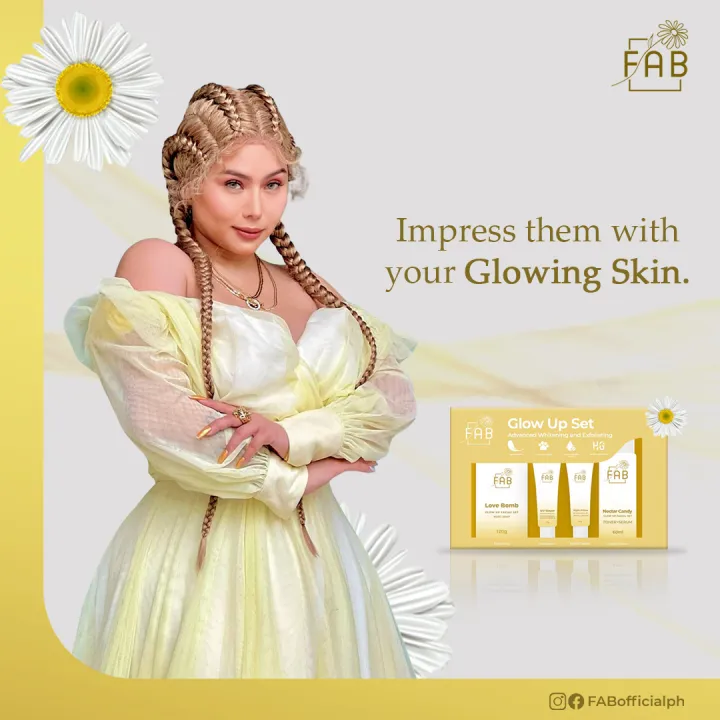 TONI FOWLER'S FAB ORIGINAL Glow-Up Facial Set (Whitening & Exfoliating ...