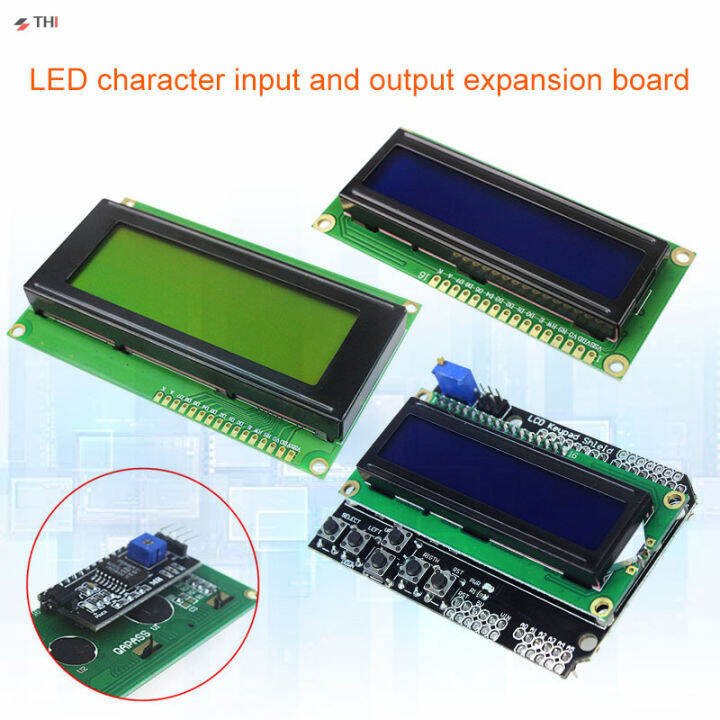 THI LCD1602 Screen Digital Input Output Expansion Board IIC/I2C | Lazada.co.th