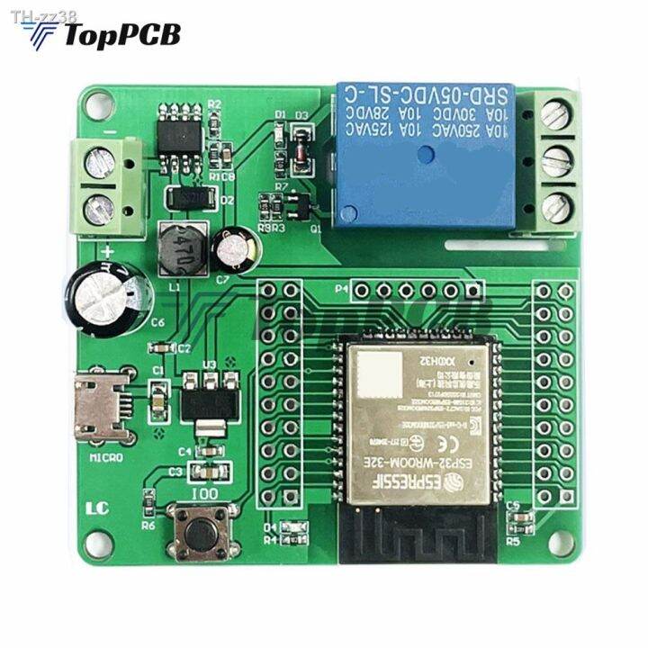 ♈ DC 7-60V 1Channel ESP32-WROOM Development Board Micro USB 5V Relay Module 4M Byte Flash ...