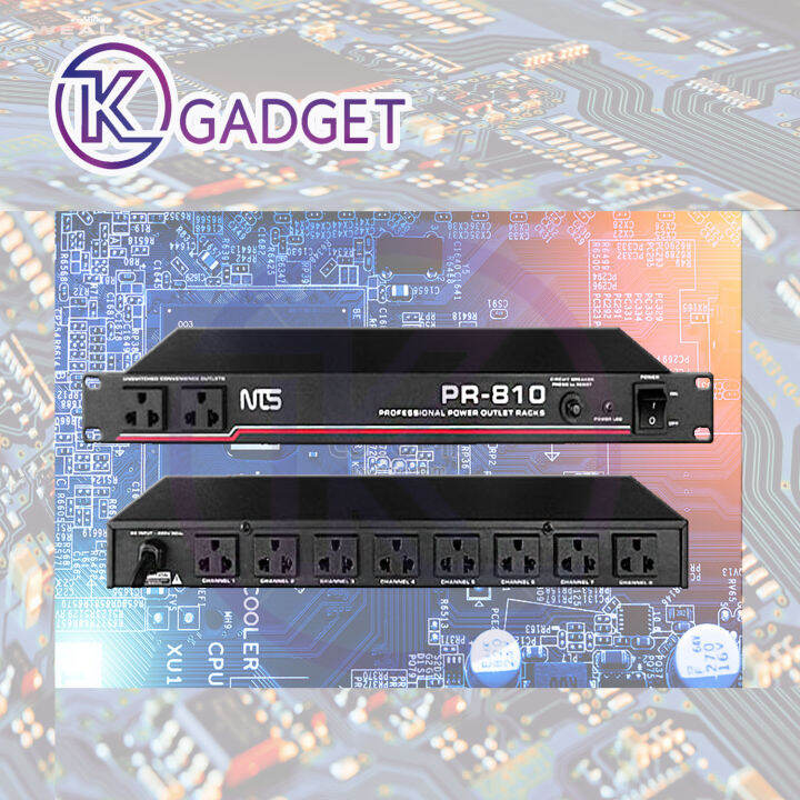 กล่องปลั๊กไฟ กล่องปลั๊กไฟติดแร็ค ยี่ห้อ NTS รุ่น PR-810 ของแท้100% สินค้ามีรับประกัน ส่งเร็วส่ง ...