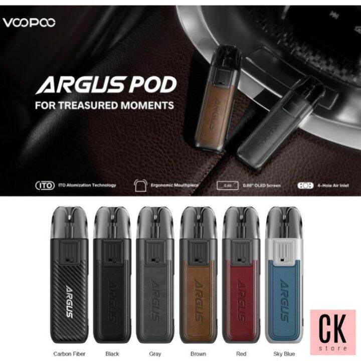 100 Original Voopoo Argus Pod 800mAh adjustable 20W airflow 6 colors ...