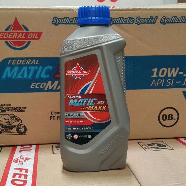 Oli Motor Federal Matic 30 Ecomaxx 800ml | Lazada Indonesia