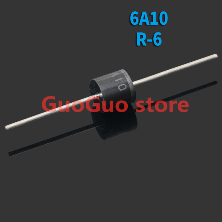 100pcs Rectifier Diode 6A 1000V R-6 6A10 New original | Lazada PH