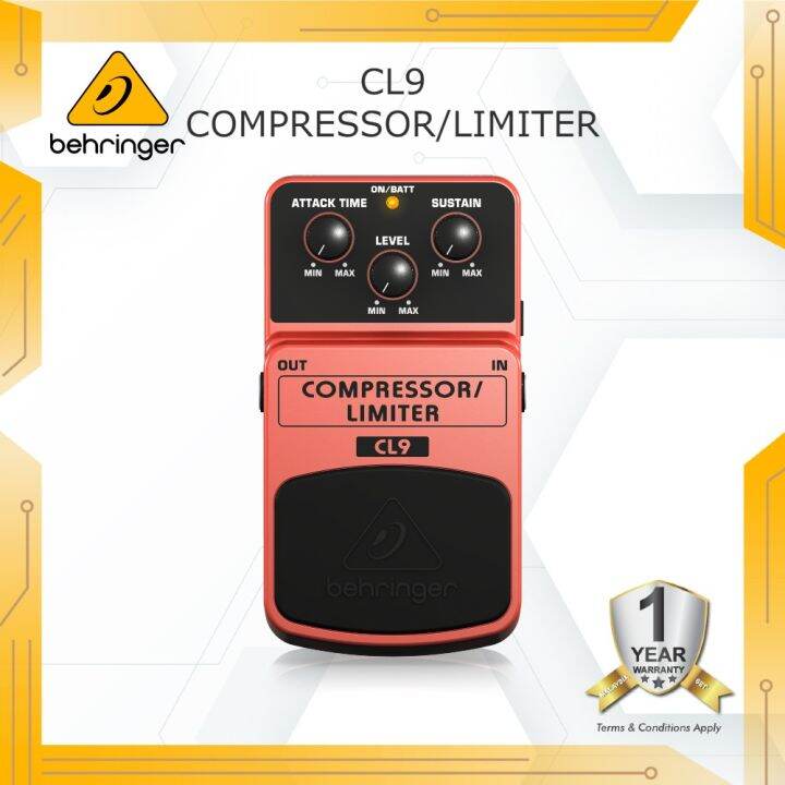 [100% AUTHENTIC] BEHRINGER CL9 Classic Compressor/Limiter Effects Pedal ...