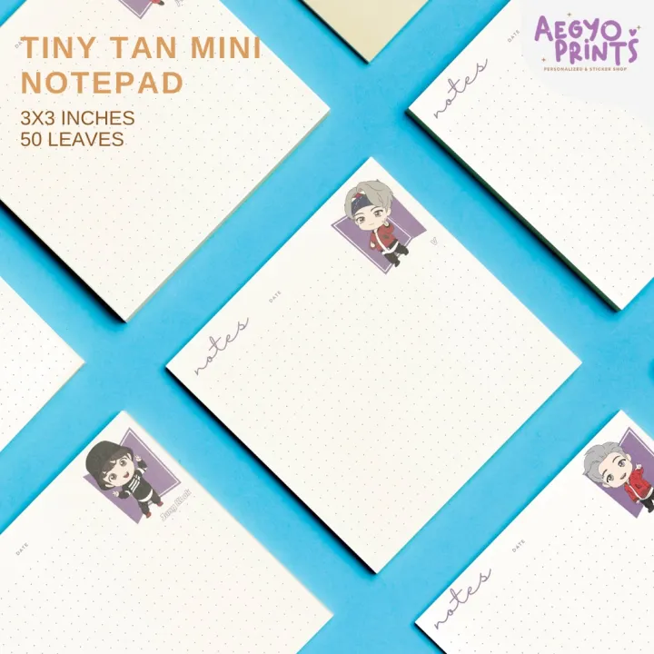 TINY TAN MINI NOTEPAD - 50 LEAVES MEMO PAD [3X3 INCEHS] | BY ...
